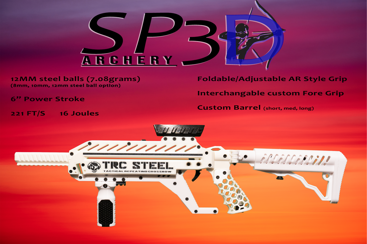 Tactical Repeating Crossbow Slingbow 12mm Steelball with folding/adj ...